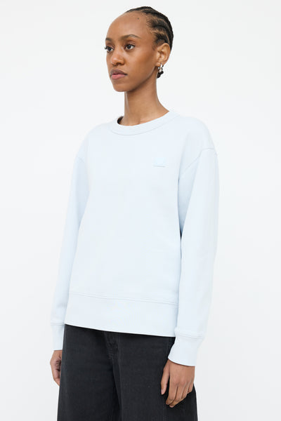 Acne Studios // Blue Face Logo Sweatshirt – VSP Consignment