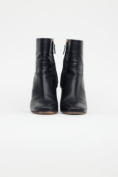 Fendi // Black Leather Spike Heel Boot – VSP Consignment