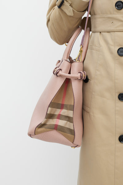 Burberry // Dusty Pink Leather Banner Bag – VSP Consignment