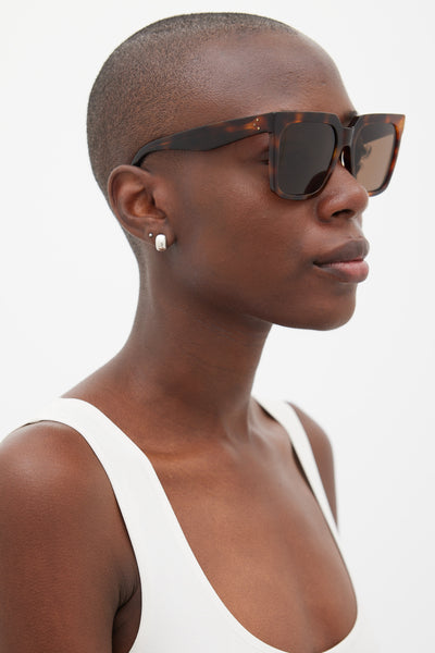 Celine // Brown Square CL4055IN Sunglasses – VSP Consignment