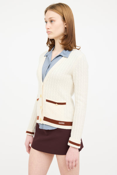Ganni // Wool Knit Cardigan – VSP Consignment