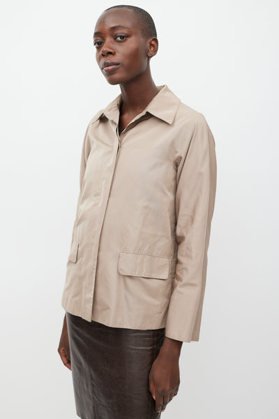 Max Mara // Brown Silk Two Pocket Jacket – VSP Consignment