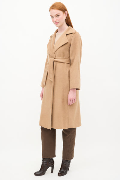 Max Mara // Brown Wool Belted Coat – VSP Consignment