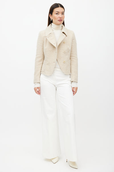 Max Mara // Cream Cashmere Boucle Jacket – VSP Consignment