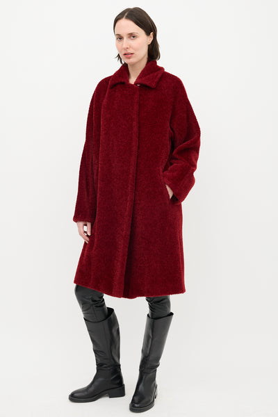 Max Mara // Wool Fuzzy Coat – VSP Consignment