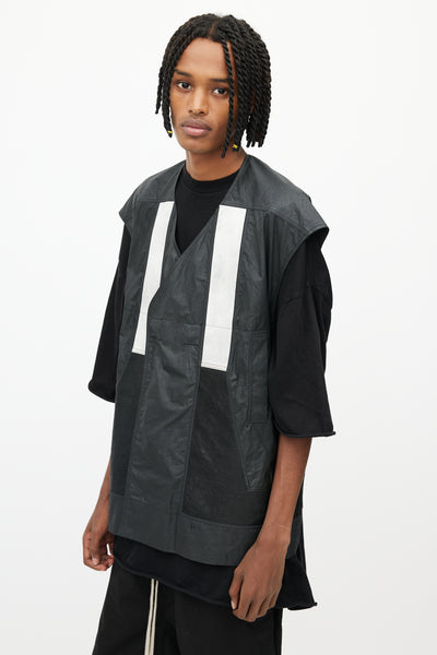 Rick Owens // Black Patch Oversized Vest – VSP Consignment