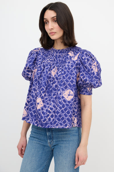 Ulla Johnson // Puff Sleeve Printed Blouse – VSP Consignment