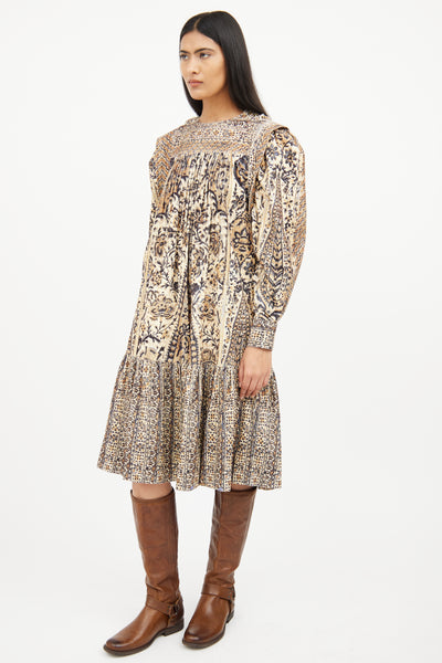 Ulla Johnson // Cream Print Corduroy Dress – VSP Consignment