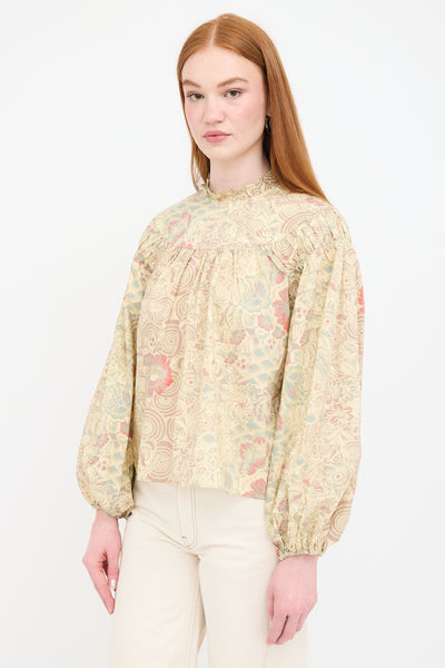 Ulla Johnson // Floral Ardith Blouse – VSP Consignment