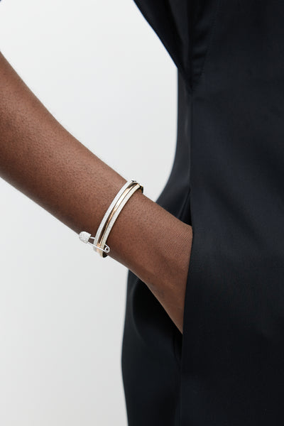 APM Monaco // Triple Colors Safety Pin Stacked Bracelet – VSP Consignment