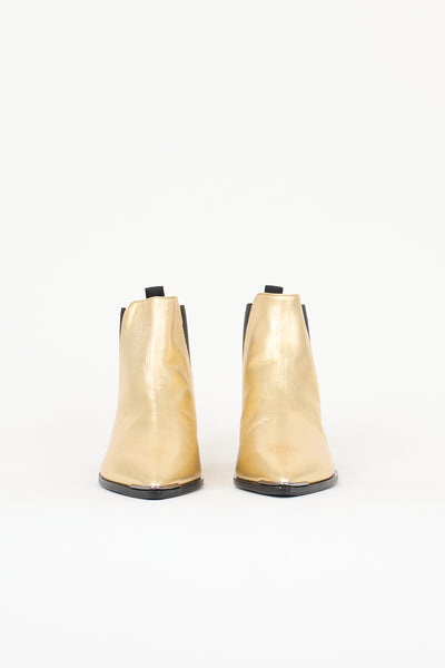 Acne Studios // Metallic Leather Jensen Boot – VSP Consignment