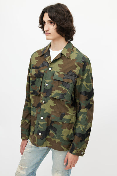 Amiri // Green & Multicolour Camo Utility Jacket – VSP Consignment