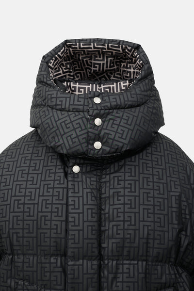 Balmain // Down Monogram Reversible Coat – VSP Consignment