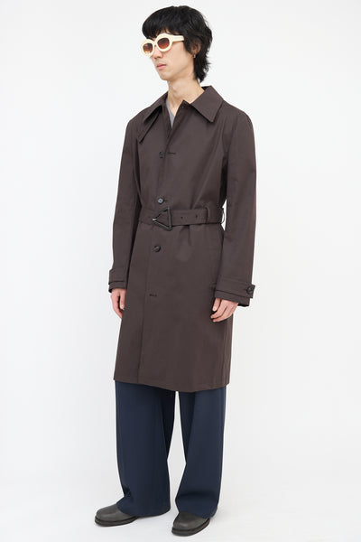 Bottega Veneta // Resinated Cotton Trench Coat – VSP Consignment