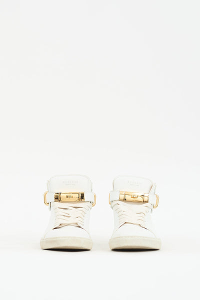 Buscemi // White Leather 100MM Sneaker – VSP Consignment