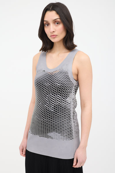 Celine // Leather Laser Cut Tank Top – VSP Consignment
