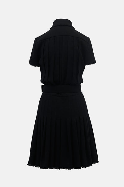 Chanel // FW 2007 Pleated Belted Dress – VSP Consignment