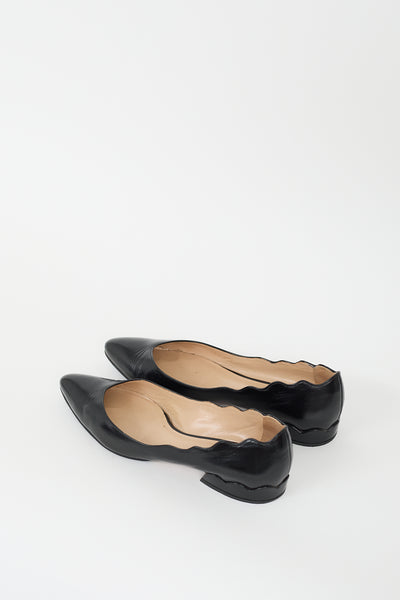 Chloé // Black Patent Pointed Toe Ballet Flat – VSP Consignment