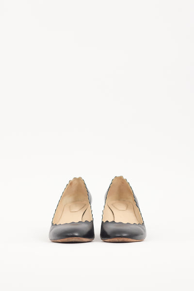 Chloé // Black Leather Block Heel Pump – VSP Consignment