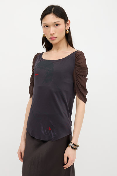 Chloé // FW 2001 Sheer Face Top – VSP Consignment