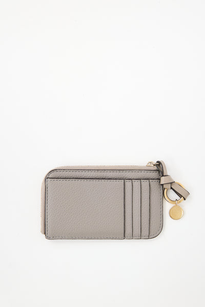Chloé // Grey Leather Alphabet Card Holder – VSP Consignment