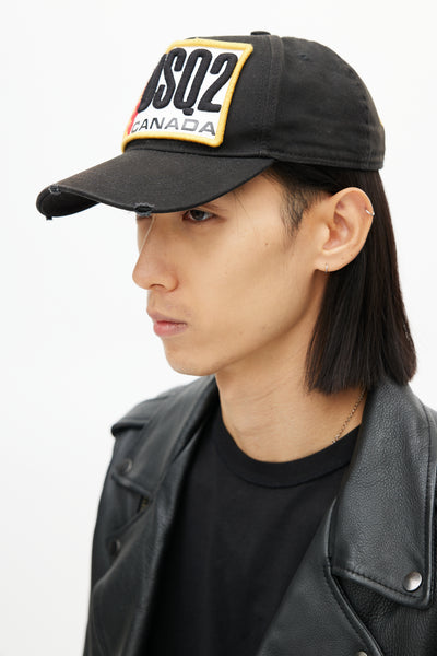 DSquared2 // Black Distressed Logo Hat – VSP Consignment
