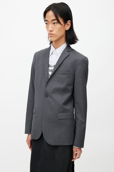 Diesel // Grey Snap Button Blazer – VSP Consignment