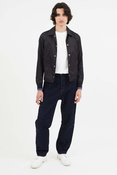 Dior // Black Nylon New Wave Logo Jacket – VSP Consignment