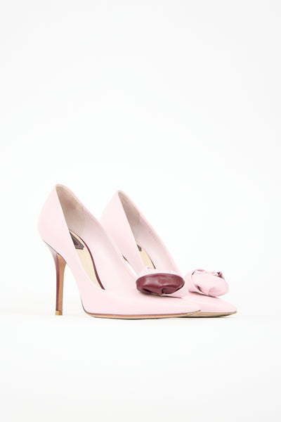 Dior // Leather Rose Pump – VSP Consignment