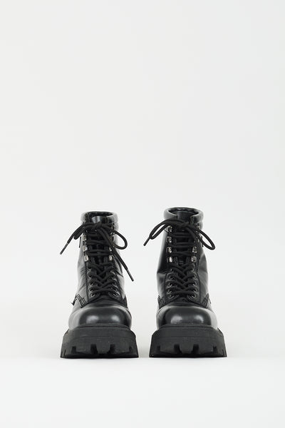 Eytys // Black Leather Michigan Combat Boot – VSP Consignment