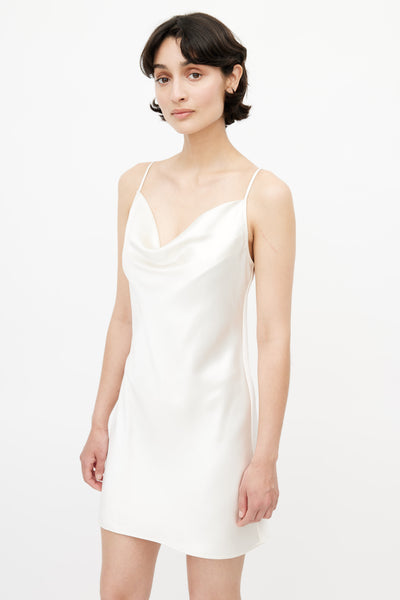 Fleur Du Mal // Cream Silk Slip Dress – VSP Consignment