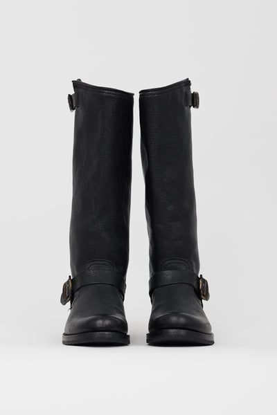 Frye // Black Leather Veronica Slouch Boot – VSP Consignment