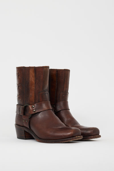 Frye // Brown Leather Star Western Boot – VSP Consignment