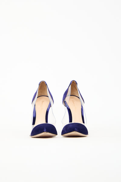 Gianvito Rossi // Velvet & PVC Plexi Pump – VSP Consignment