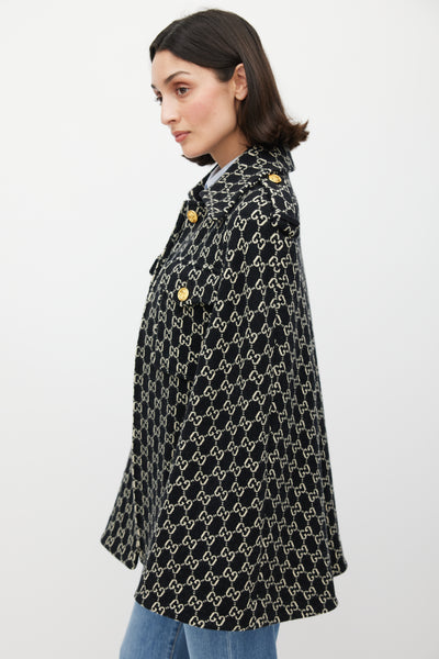 Gucci // Wool Monogram Cape – VSP Consignment