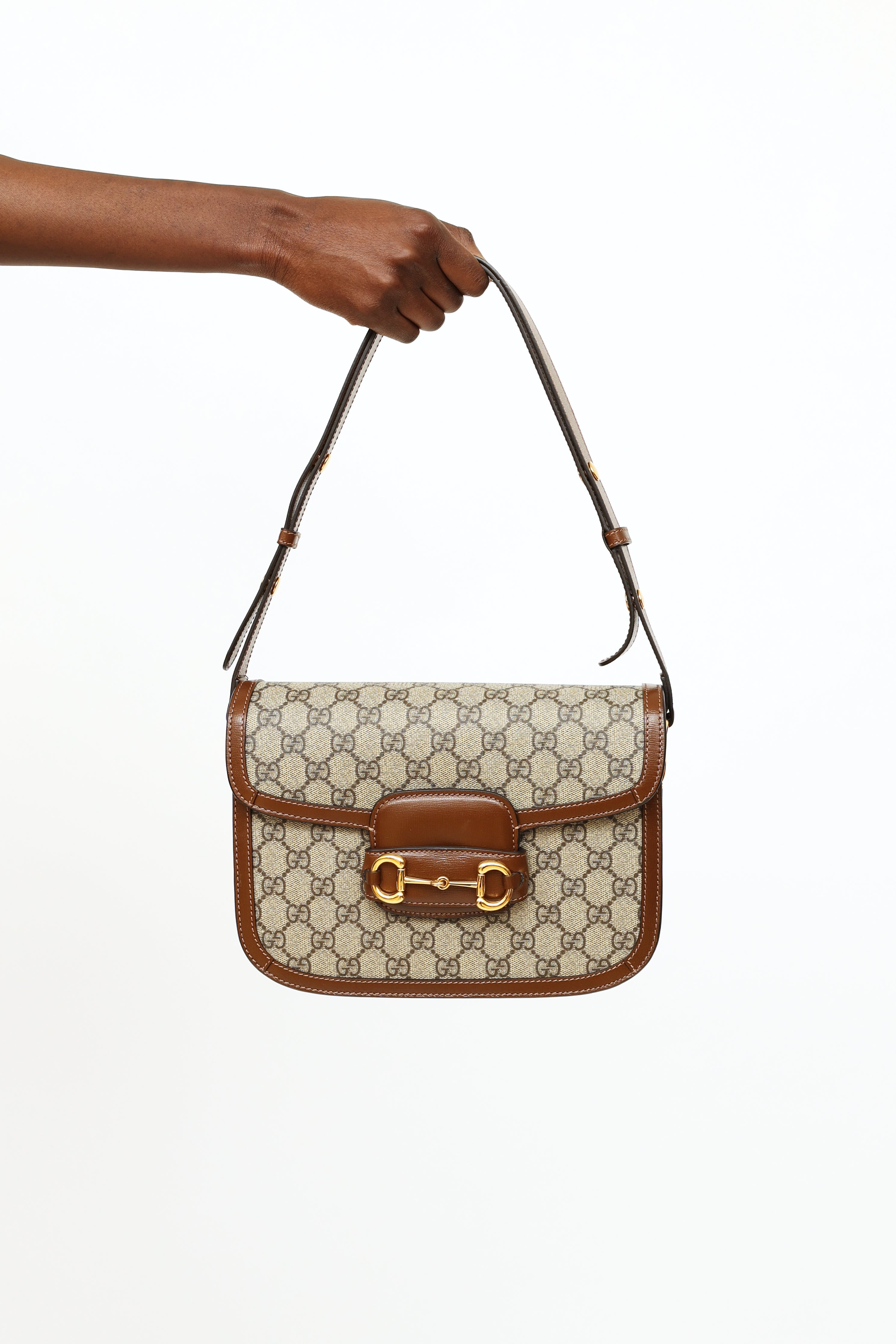 Gucci // Brown 1955 GG Supreme Shoulder Bag – VSP Consignment
