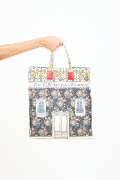 Gucci // Cream & Multicolour Botanical Garden Tote – VSP Consignment
