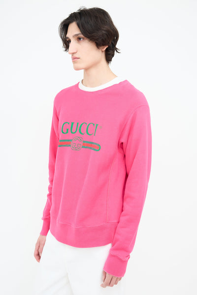 Gucci // Interlocking GG Logo Crewneck – VSP Consignment