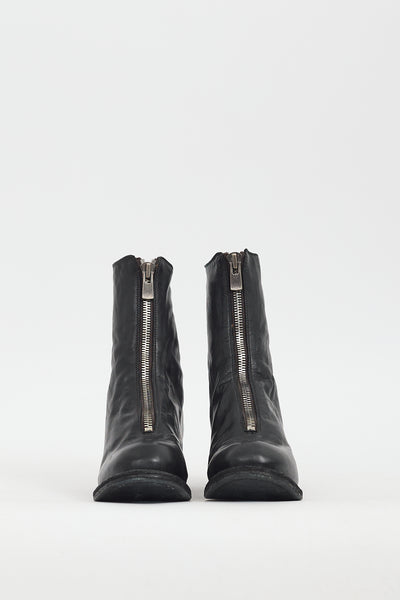 Guidi // Black Leather PL2 Zip Boot – VSP Consignment