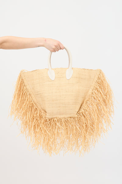 Jacquemus // Straw Le Baci Fringe Bag – VSP Consignment