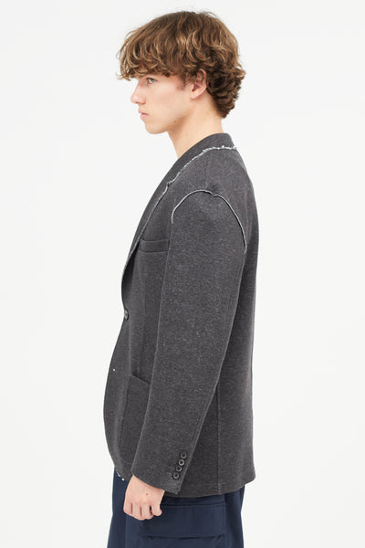 Lanvin // Grey Cotton Blazer – VSP Consignment