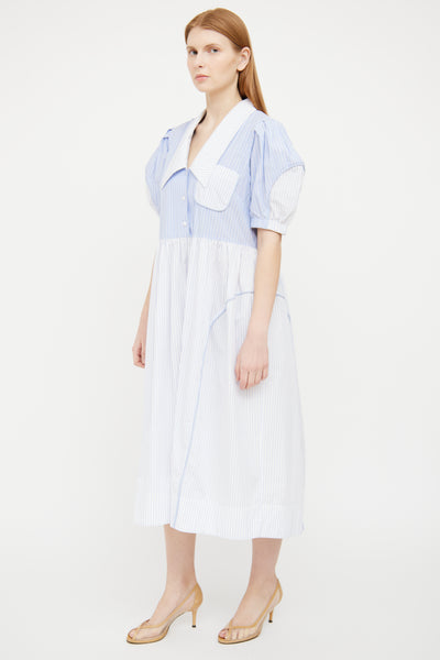 Lee Mathews // Pinstripe Maxi Dress – VSP Consignment