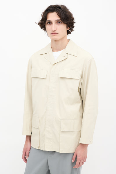 Lemaire // Beige Four Pocket Chore Jacket – VSP Consignment