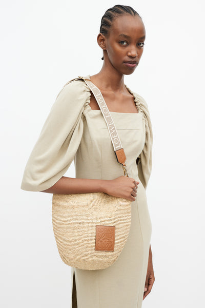 Loewe // X Paula's Ibiza Beige Raffia Mini Slit Bag – VSP Consignment