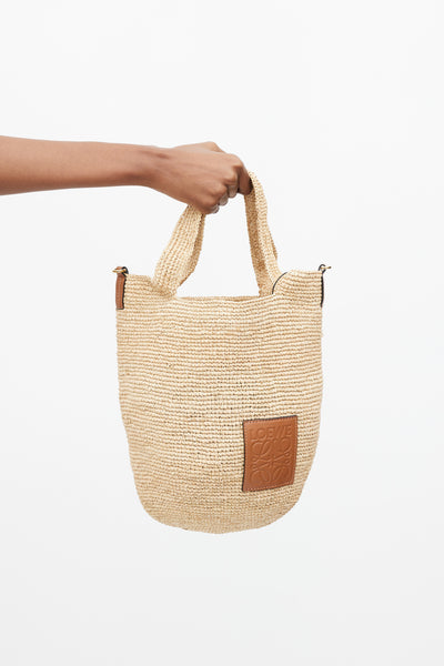 Loewe // X Paula's Ibiza Beige Raffia Mini Slit Bag – VSP Consignment
