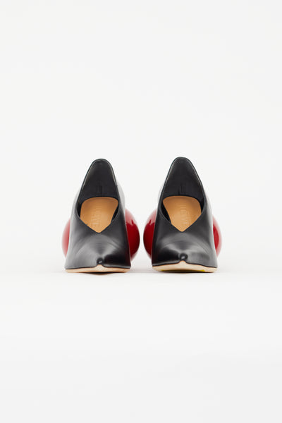 Loewe // Fall 2022 Black & Red Balloon Heel – VSP Consignment