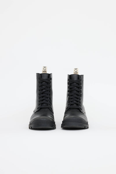 Loewe // Leather Combat Boot – VSP Consignment