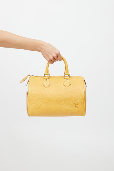Louis Vuitton // 1992 Yellow Epi Leather Speedy 25 Bag – VSP Consignment