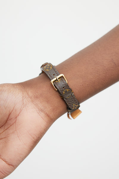 Louis Vuitton // Brown Monogram Bow Bracelet – VSP Consignment