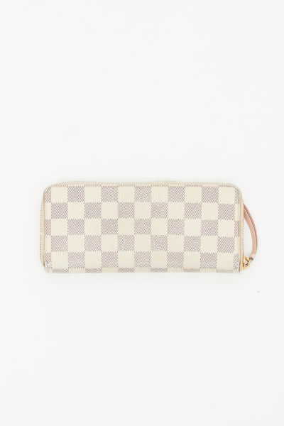 Louis Vuitton // Cream Damier Azur Clémence Wallet – VSP Consignment